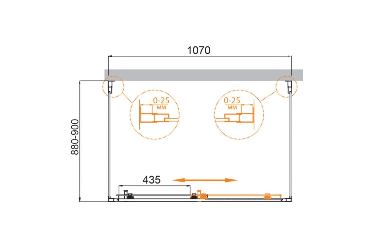 Душевой уголок Cezares MOLVENO-AH-12-110/90-C-Cr-IV - выгодная цена ...