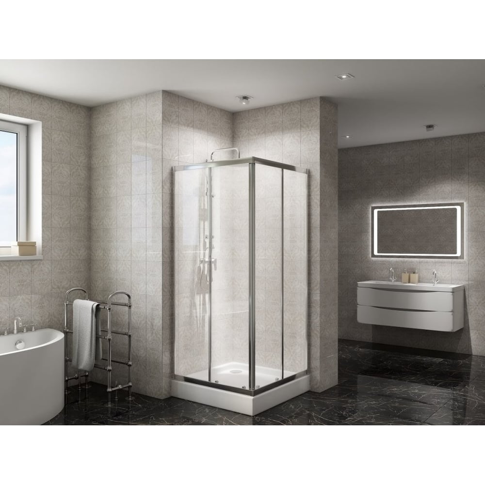 Душевой уголок BelBagno DUE-A-2-80-C-Cr - выгодная цена, отзывы ...