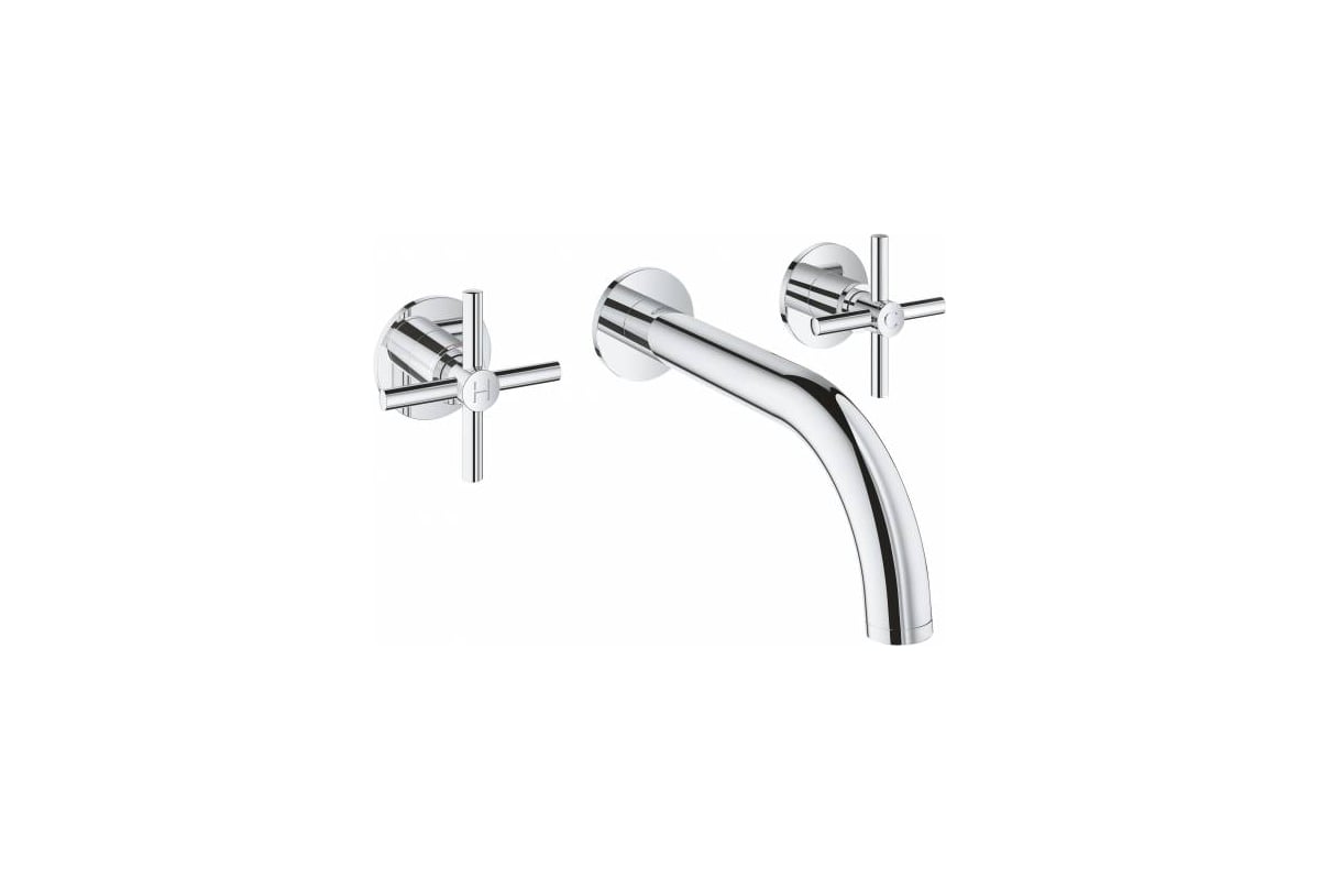 Смеситель для раковины Grohe Atrio New двухвентильный, на 3 отверстия ...