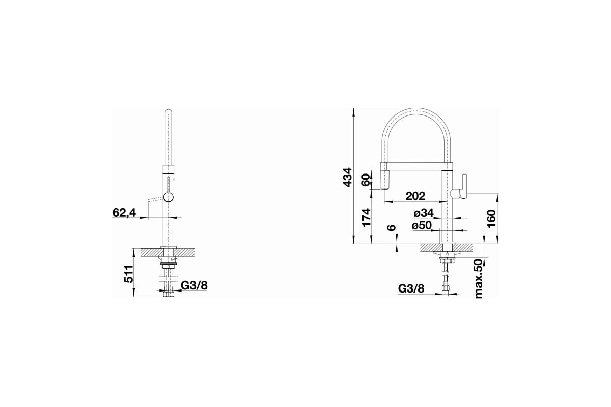 Кухонный смеситель BLANCO CULINA-S Mini хром 519843 - выгодная цена ...