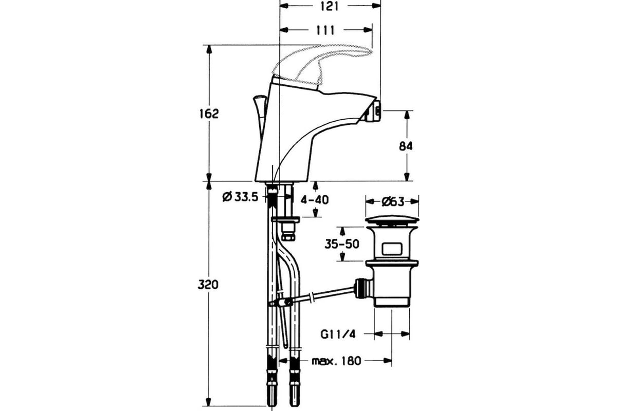 Смеситель для биде Hansa Star без ручки хром 55063200 - выгодная цена ...