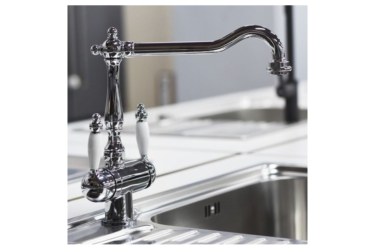 Смеситель FRANKE Old England Clear Water с фильтрацией, хром 115.0370. ...