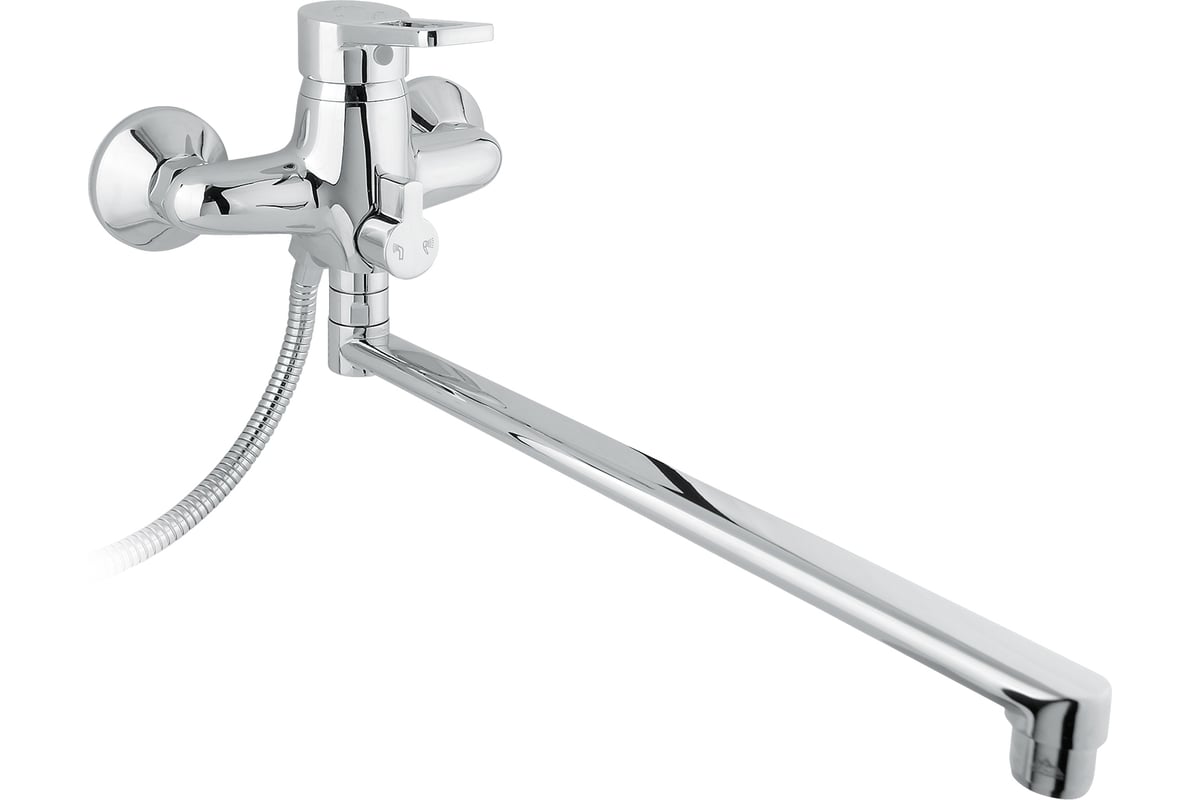 Смеситель для ванны с душем Timo Junior INOX с длинным изливом 1905Y CR ...