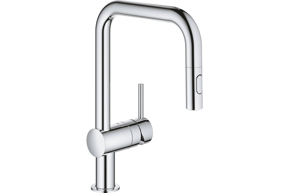 Смеситель для мойки Grohe Minta однорычажный, с выдвижным изливом ...