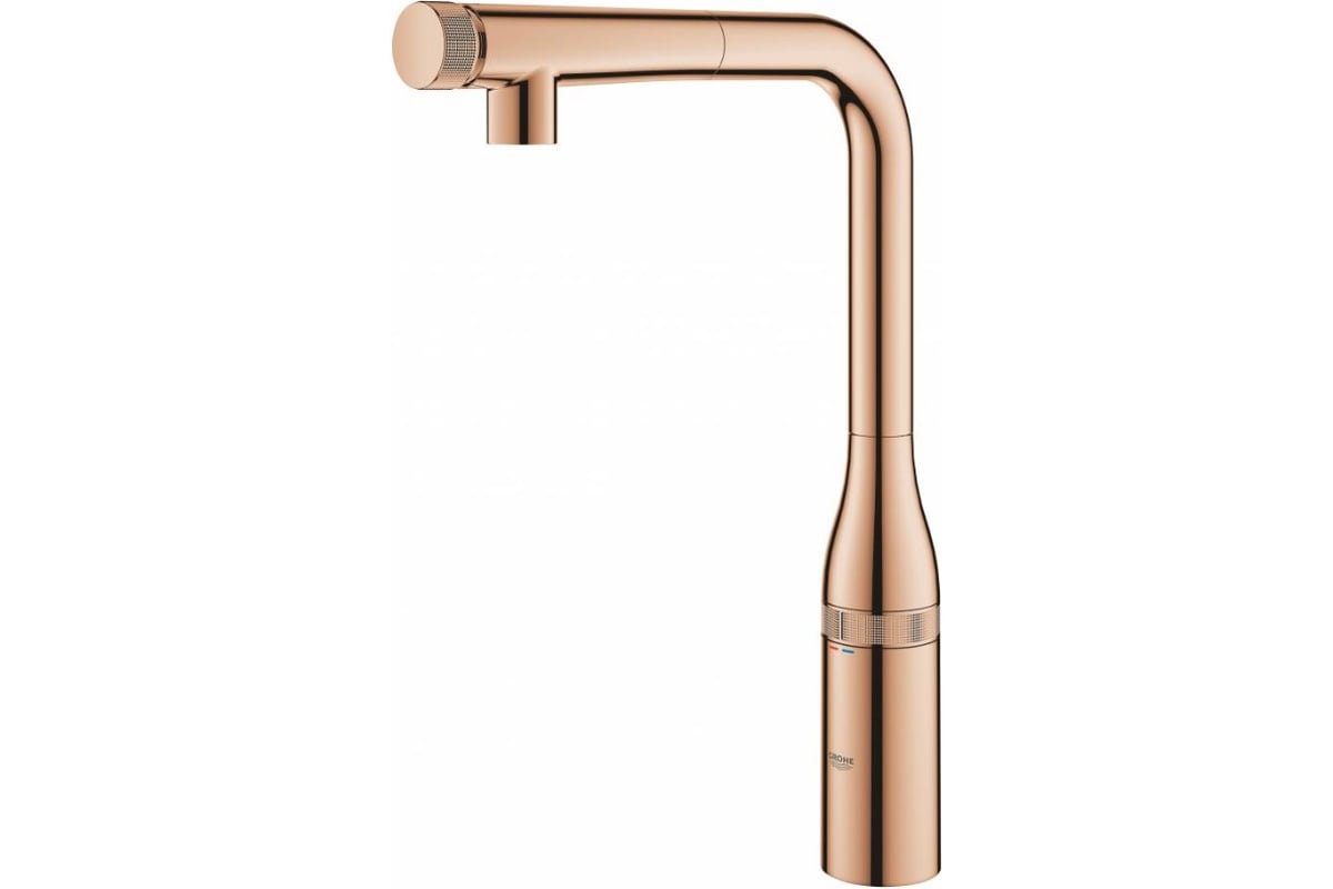 Смеситель для мойки Grohe Essence Smart Control с выдвижным L-образным ...