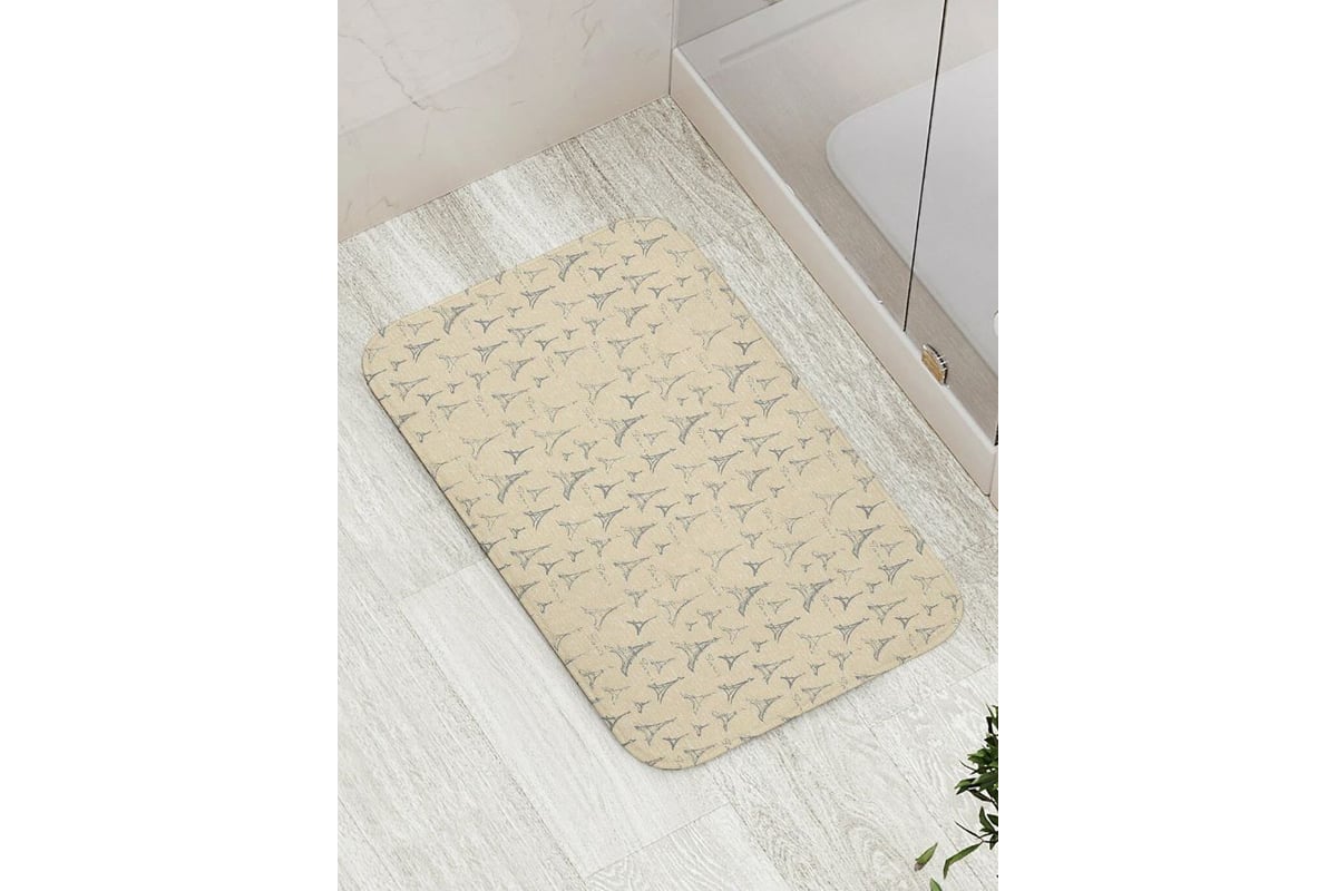 Противоскользящий коврик для ванной и туалета JoyArty "Письмо в Париж" 52x77 см bath_423829 ...