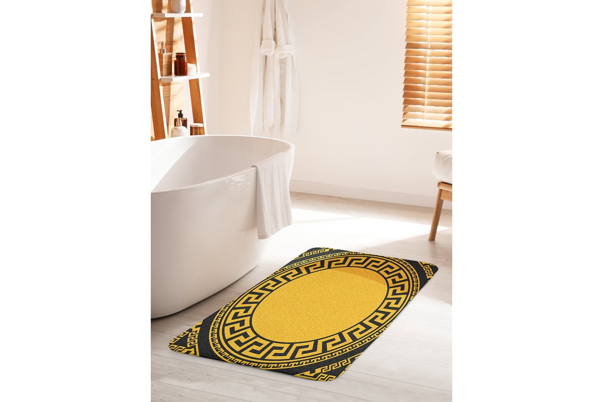 Коврик для ванной комнаты и туалета противоскользящий JOYARTY Красочный дух 60х100 см bath_53993 ...