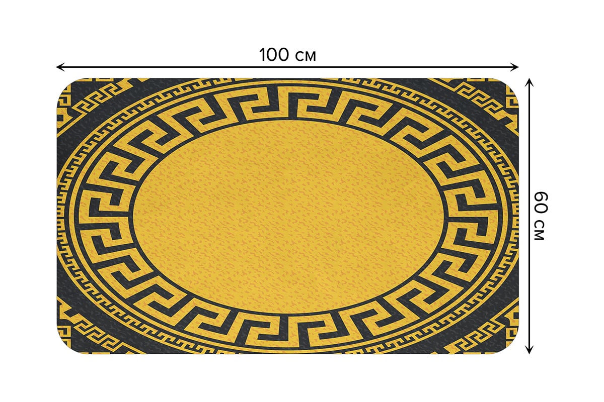 Коврик для ванной комнаты и туалета противоскользящий JOYARTY Красочный дух 60х100 см bath_53993 ...