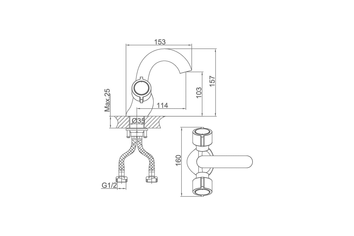 Смеситель для раковины D&K DA1412141 - выгодная цена, отзывы ...