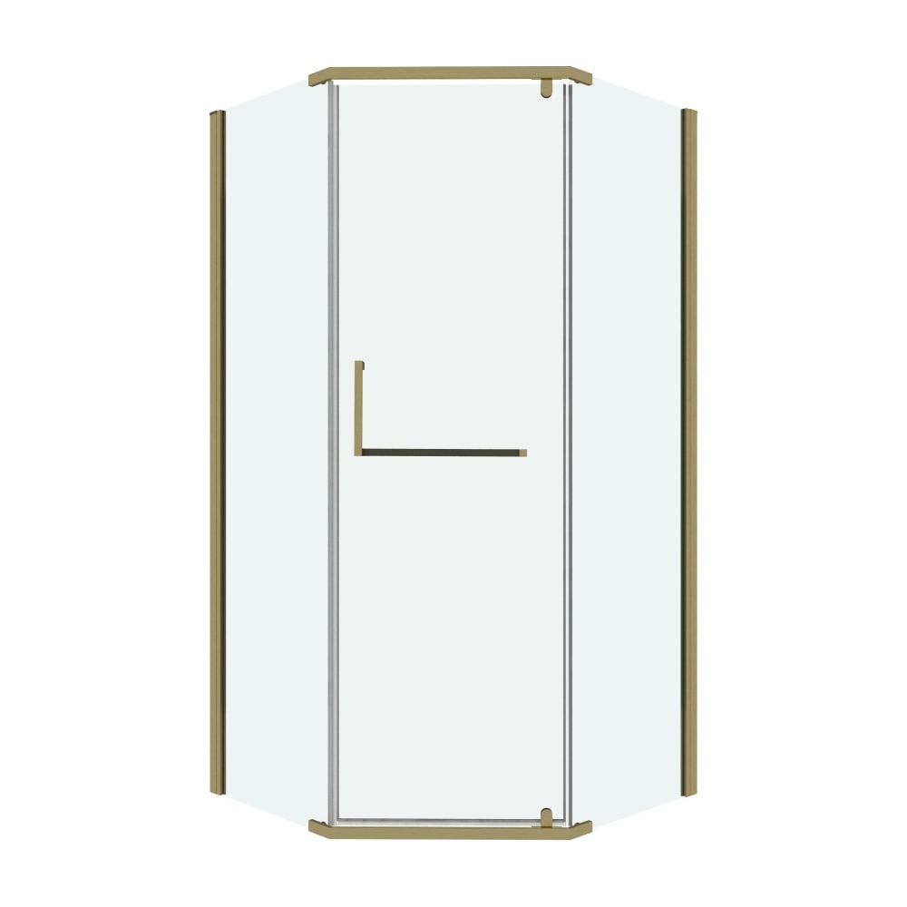 Душевое ограждение Grossman Pragma (90х90х195) трапеция, распашная ...