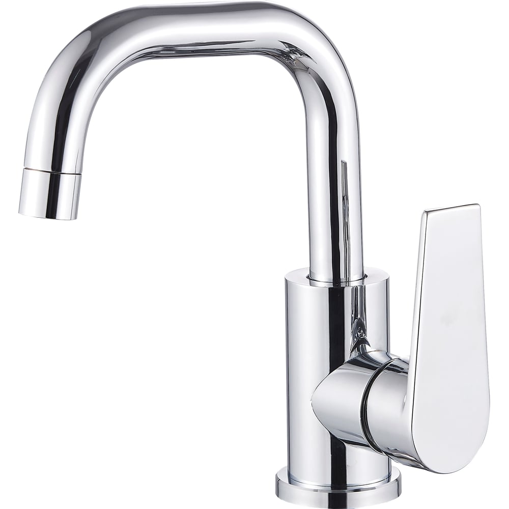 Смеситель для умывальника ARGOTECH поворотный излив, L-обр., FRIGAT d-35 нерж. сталь хpом, 44273 ...