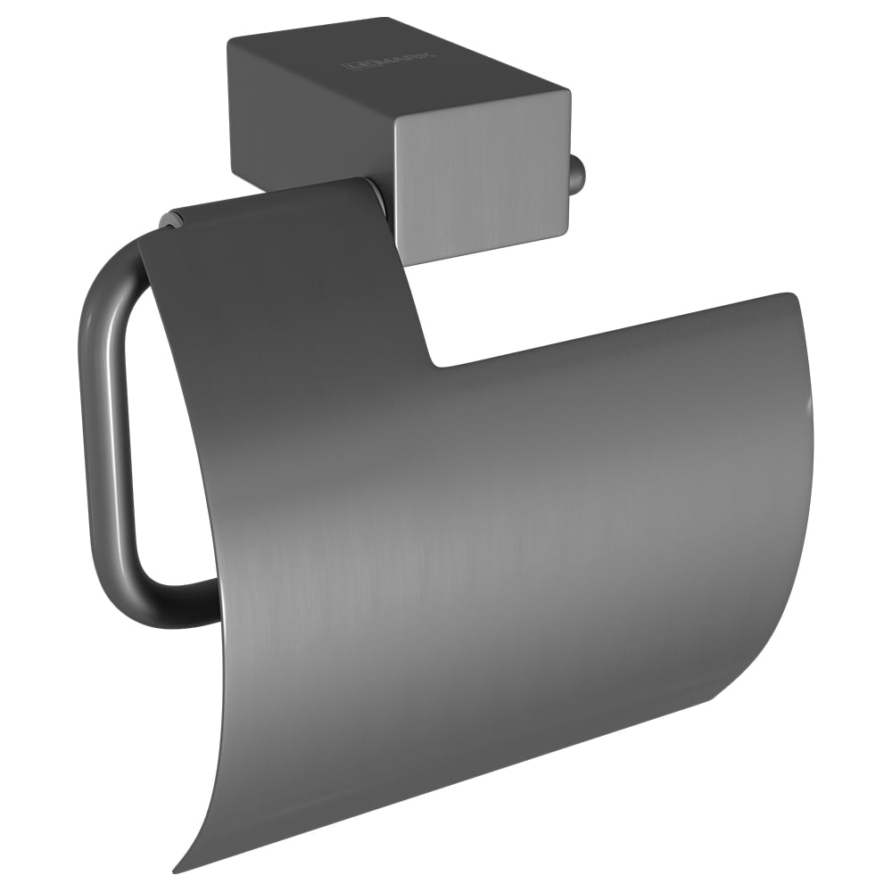 Держатель для туалетной бумаги Lemark SMOOTH LINE с крышкой, графит 9726012 - выгодная цена ...