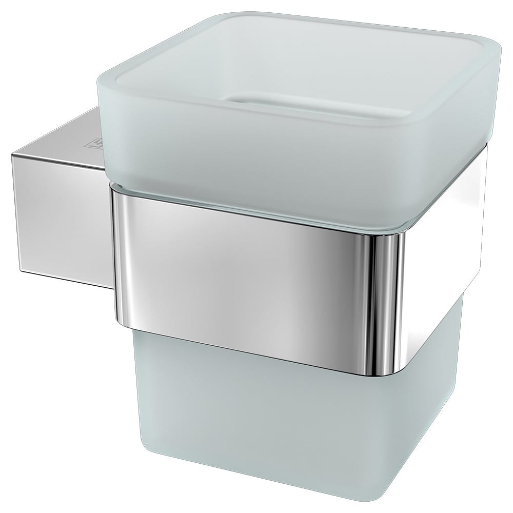 Стакан для зубных щеток Lemark SMOOTH LINE с держателем, хром 9731013 - выгодная цена, отзывы ...