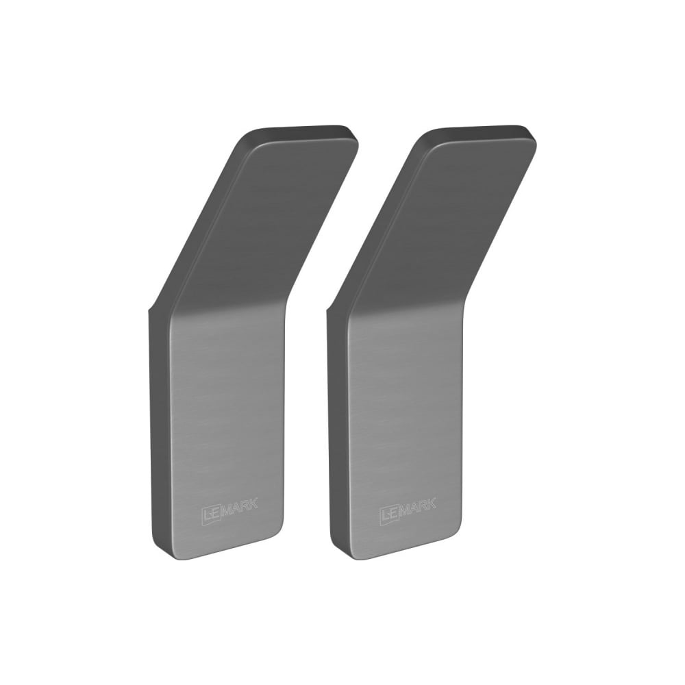 Крючок одинарный для полотенец Lemark SMOOTH LINE 2 шт., графит 9716003 - выгодная цена, отзывы ...