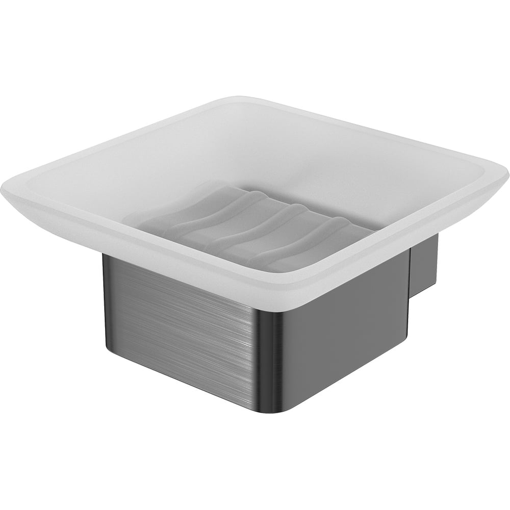 Мыльница Lemark SMOOTH LINE с держателем, графит 9746018 - выгодная цена, отзывы, характеристики ...