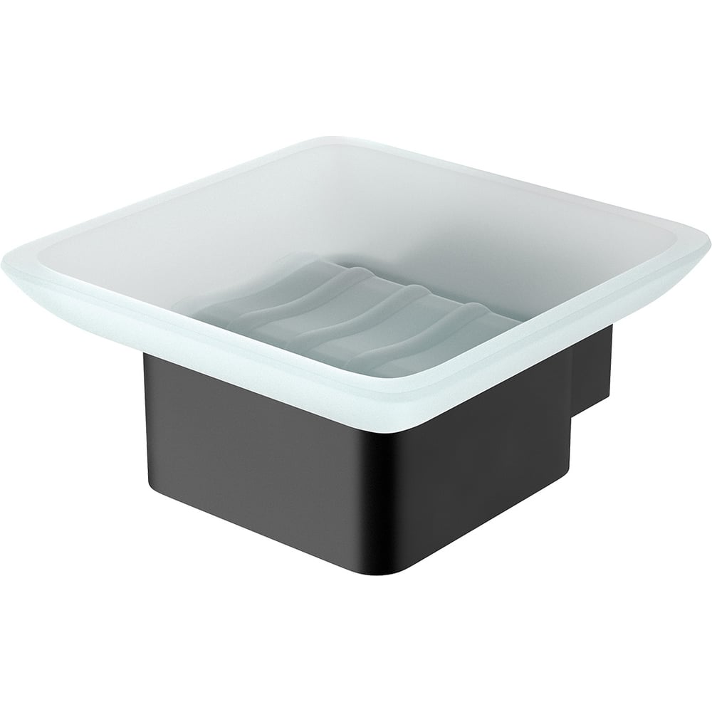 Мыльница Lemark SMOOTH LINE с держателем, чёрный 9742017 - выгодная цена, отзывы, характеристики ...