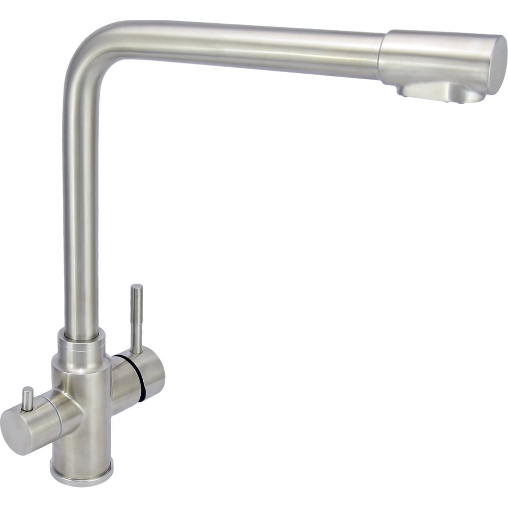 Смеситель для мойки Juguni из нержавеющей стали, одноручный Luxe с литым изливом, 35 ...