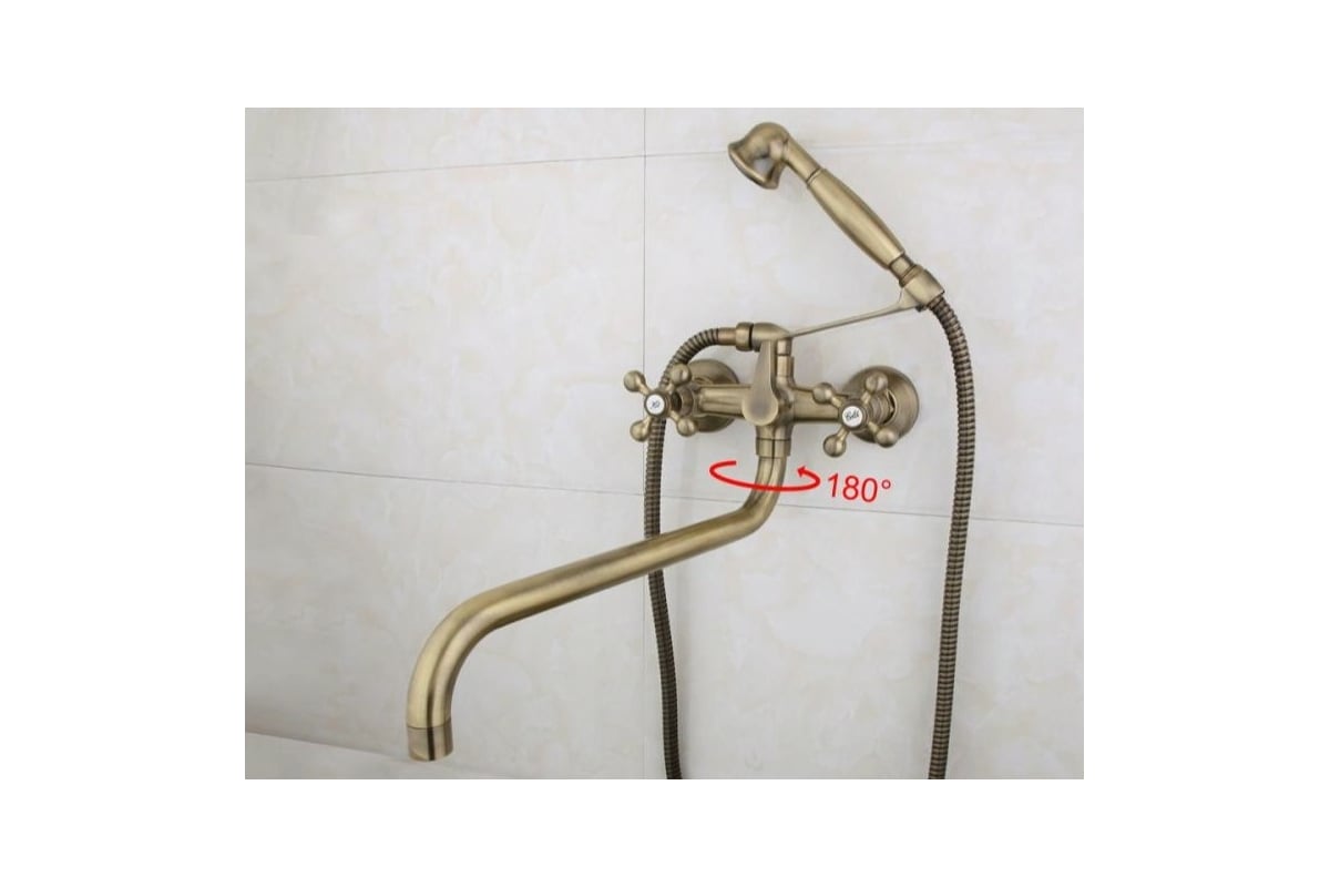 Смеситель для ванны и умывальника FRAP F2619-4 1/2 керамическая кран ...