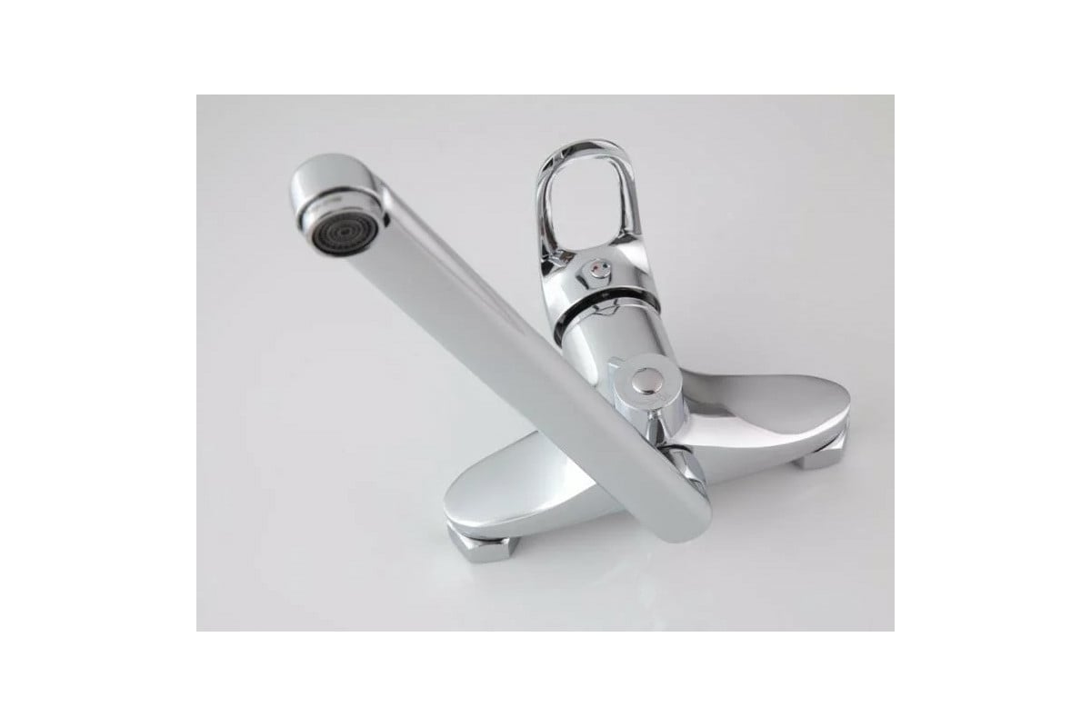 Смеситель для ванны и умывальника FRAP 40к F22004 б/отв L-нос 30 см ...