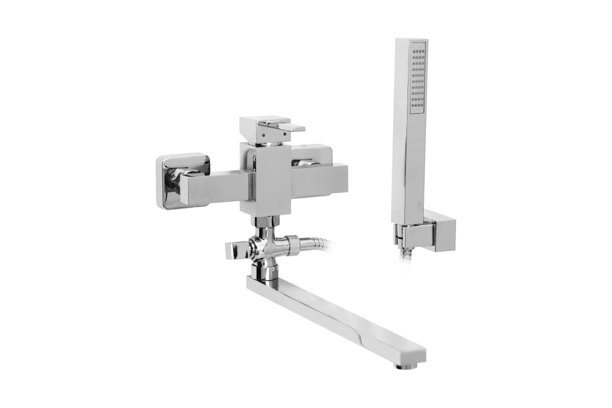 Смеситель для ванны с поворотным носом VERAGIO SQUADRINA хром VR.SQR ...