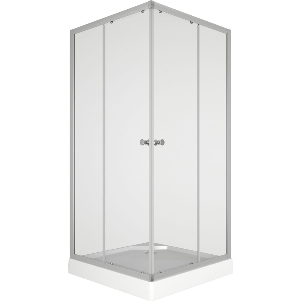Душевой уголок квадратный Bauedge BAU Stil eco с поддоном, 100x100x195 ...