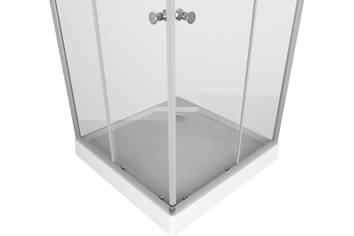 Душевой уголок квадратный Bauedge BAU Stil eco с поддоном, 100x100x195 ...