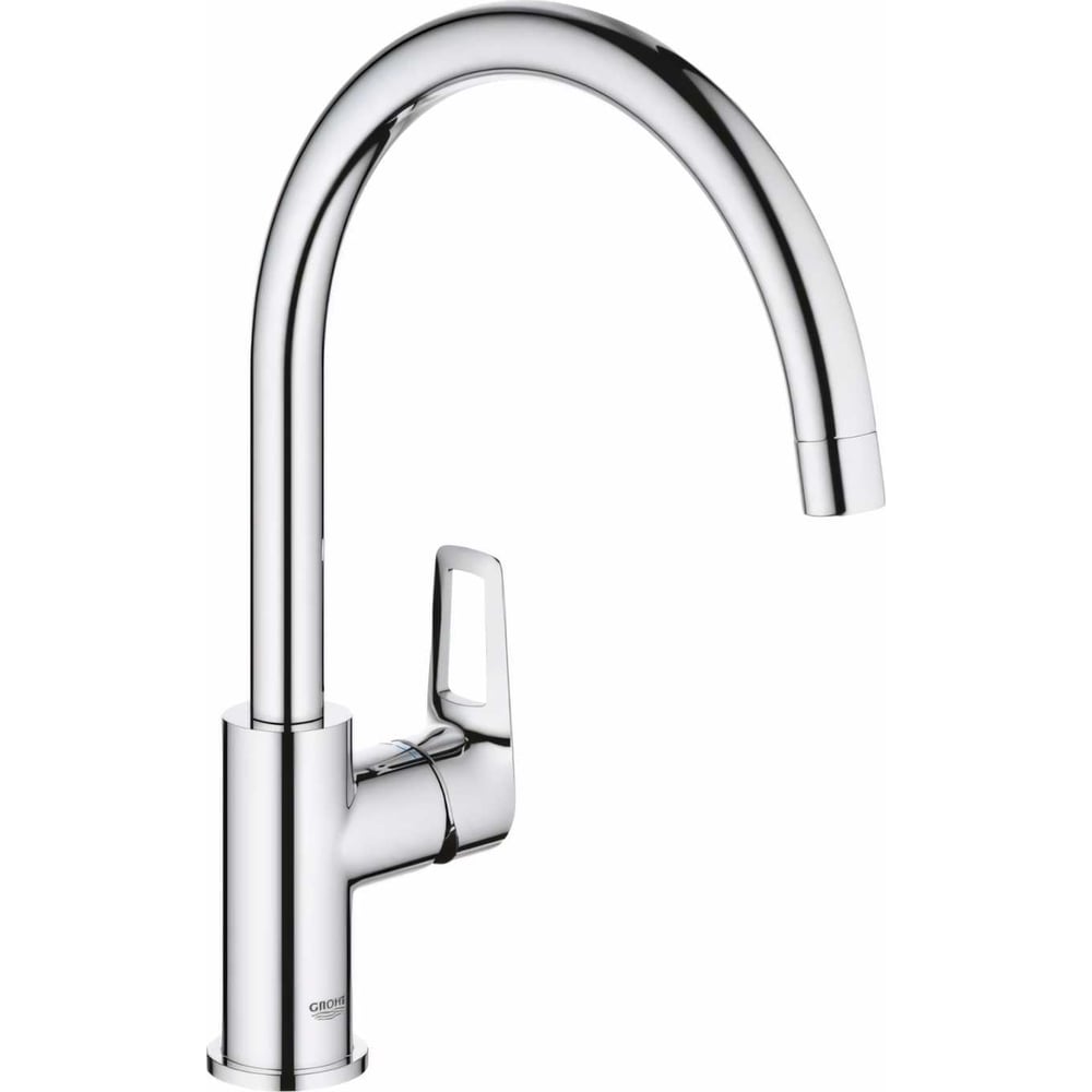 Смеситель для мойки с высоким C-образным изливом GROHE BauLoop 31368001 ...