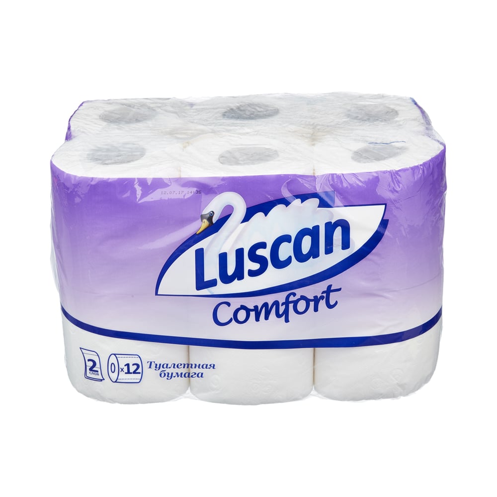 Туалетная бумага Luscan Comfort 2 слоя, белая, 12 рулонов 671744 ...