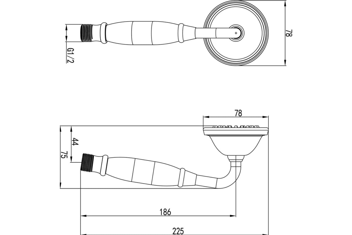 Душевая лейка Lemark 1-функциональная LM8007B - выгодная цена, отзывы, характеристики, фото ...