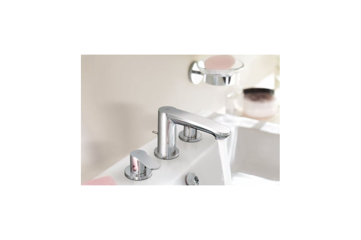 Смеситель для раковины Grohe Eurostyle Cosmopolitan на 3 отверстия ...