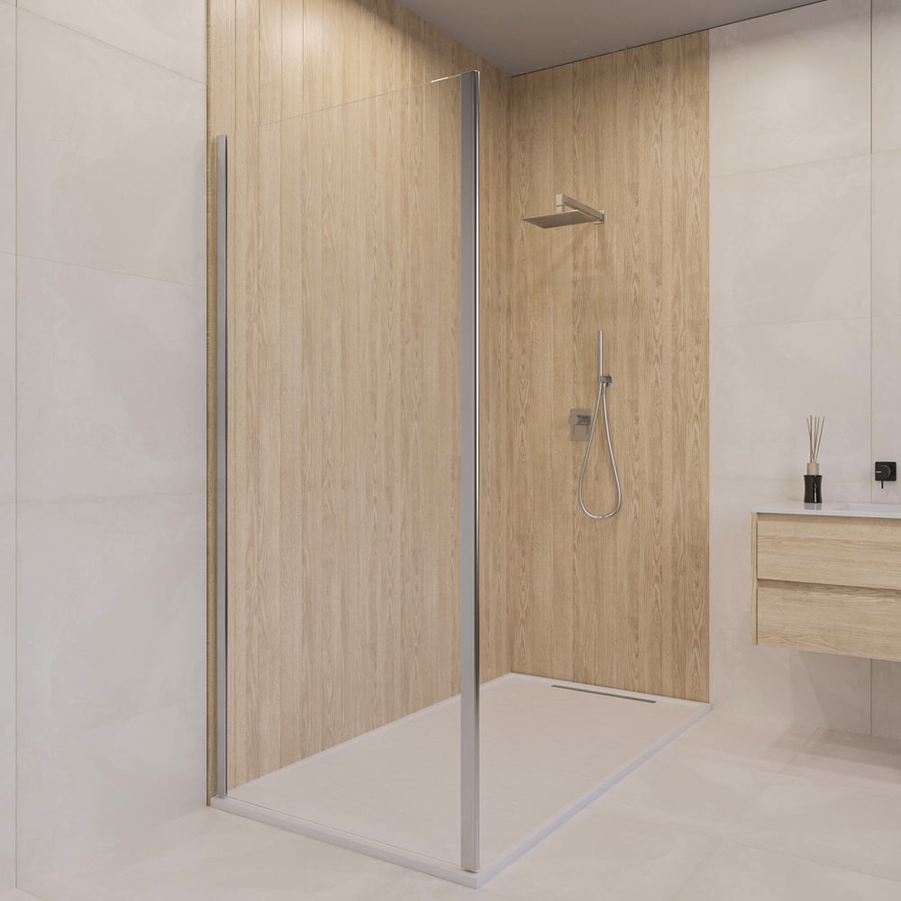 Боковая панель RGW 80*190 Z-050-5 Хром/Прозрачное/6 мм 352205508-11 - выгодная цена, отзывы ...