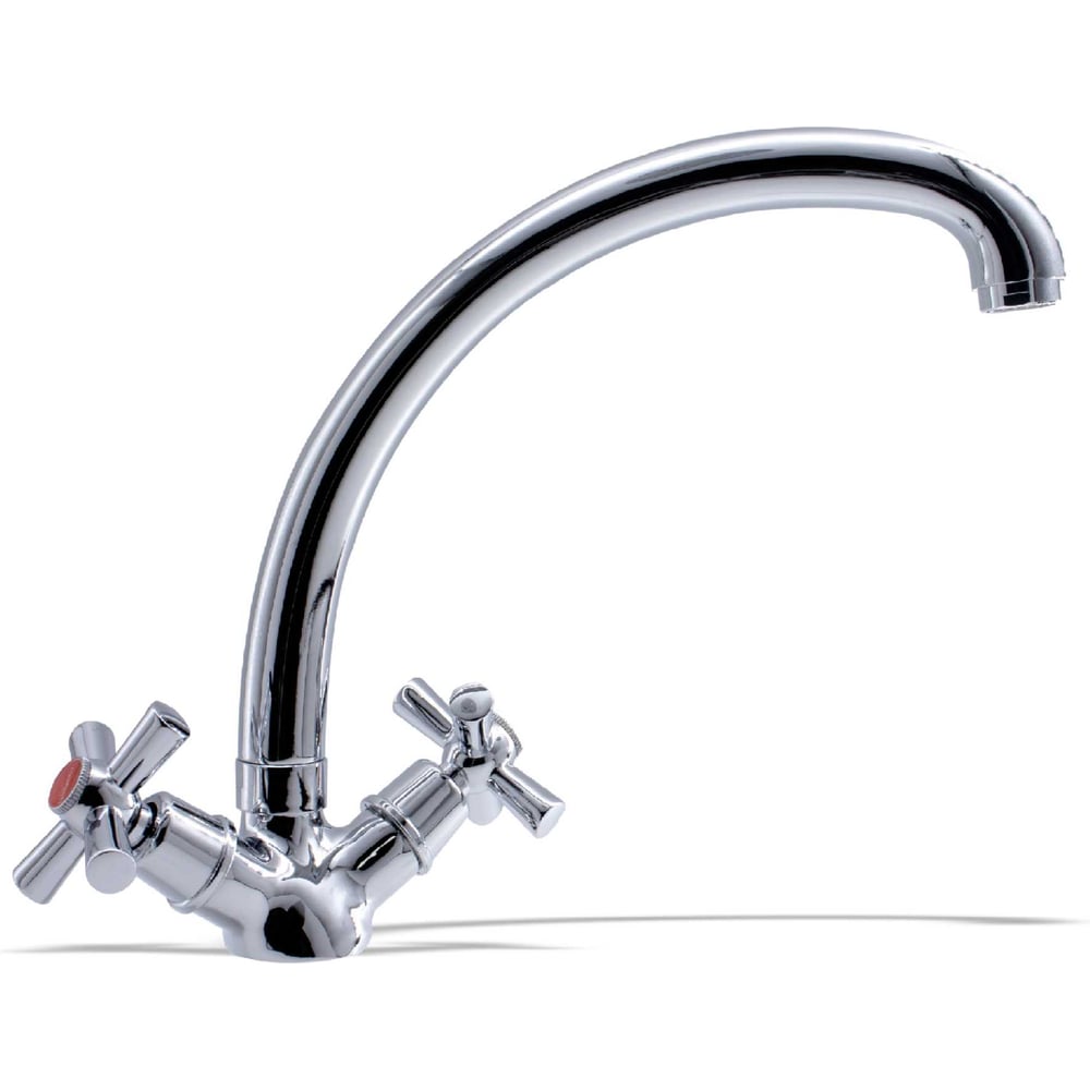 Смеситель для кухни Damento PURA CU19.01, 1/2 керамика, хром, излив 380 ...