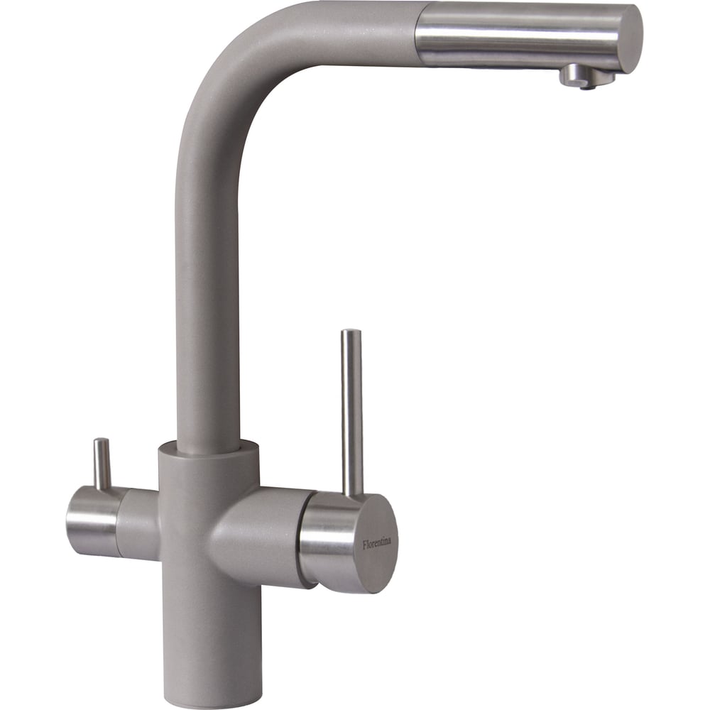 Смеситель Florentina КРИСТАЛЛ FL Грей CRYSTAL FL Grey 333.32H.2123.305 ...