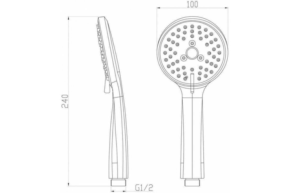 Ручной душ BELBAGNO ABS-пластик BB-D1C4 - выгодная цена, отзывы ...