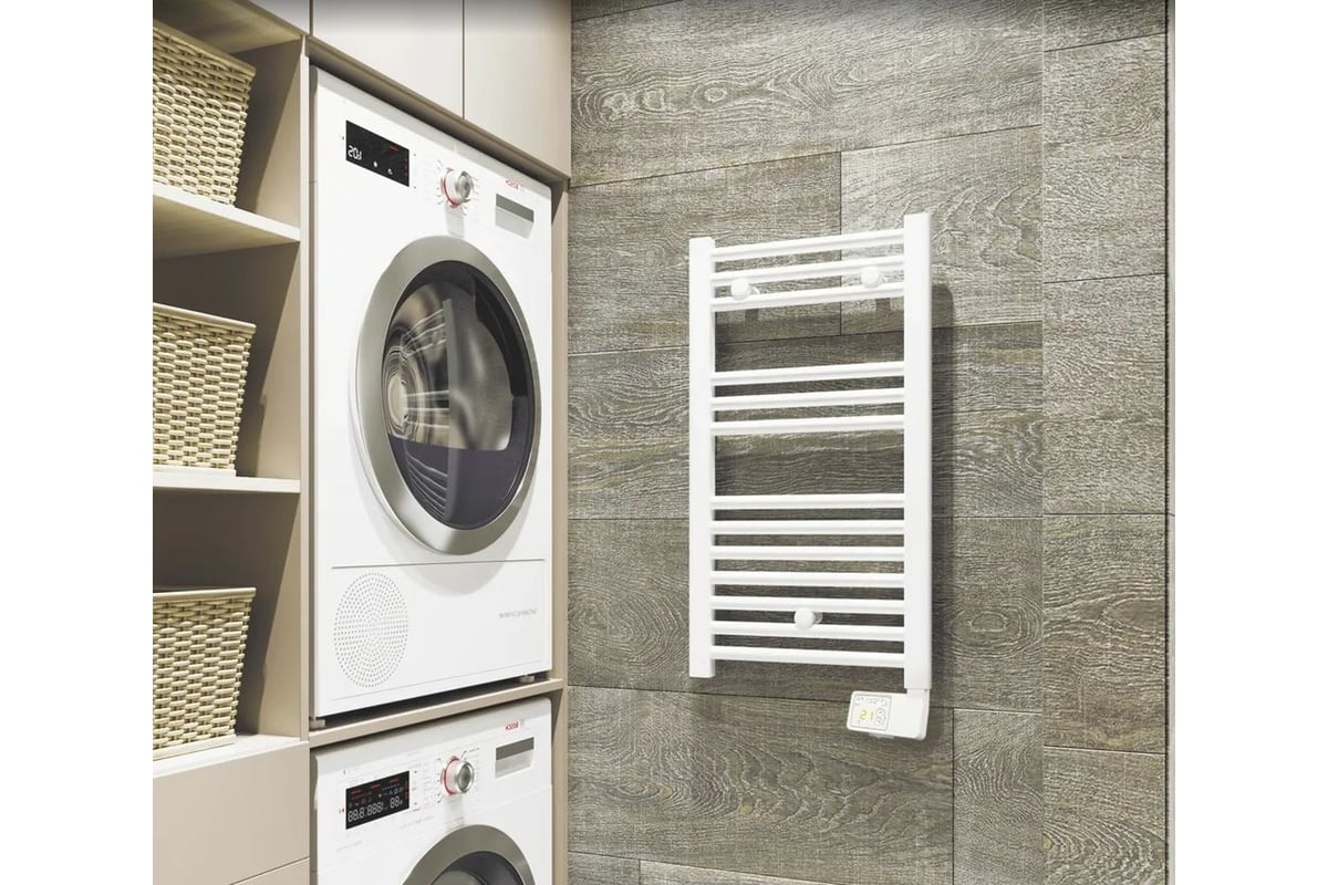 Электрический полотенцесушитель Atlantic Theola Digital WW 500W белый ...