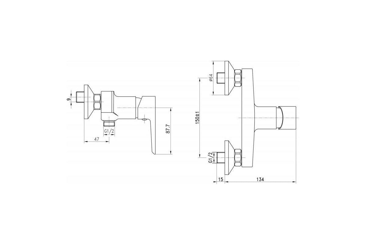 Смеситель для душа BELBAGNO ROWENA ROW-ESDM-CRM - выгодная цена, отзывы ...