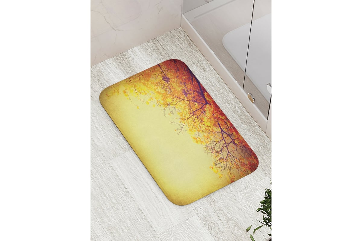 Коврик противоскользящий JoyArty "Осеннее ноты" для ванной, сауны, бассейна, bath_16588 ...