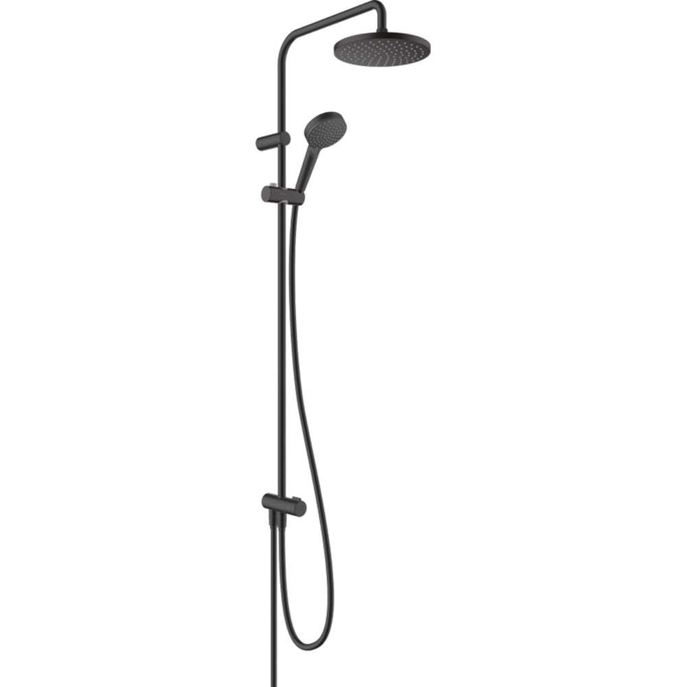 Душевая система Hansgrohe Vernis Blend черный матовый, EcoSmart ...