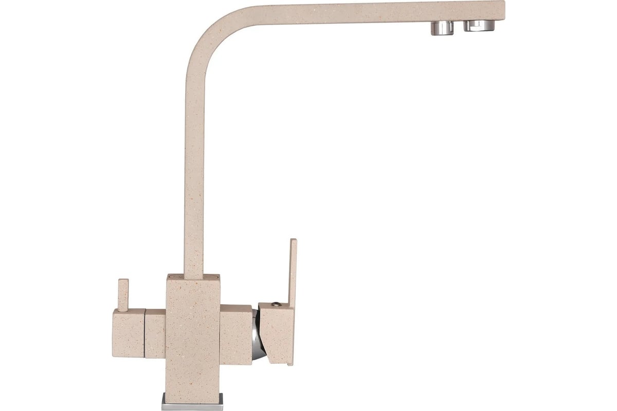 Смеситель для кухни WISENT с подводкой питьевой воды, бежевый W4371-3 ...