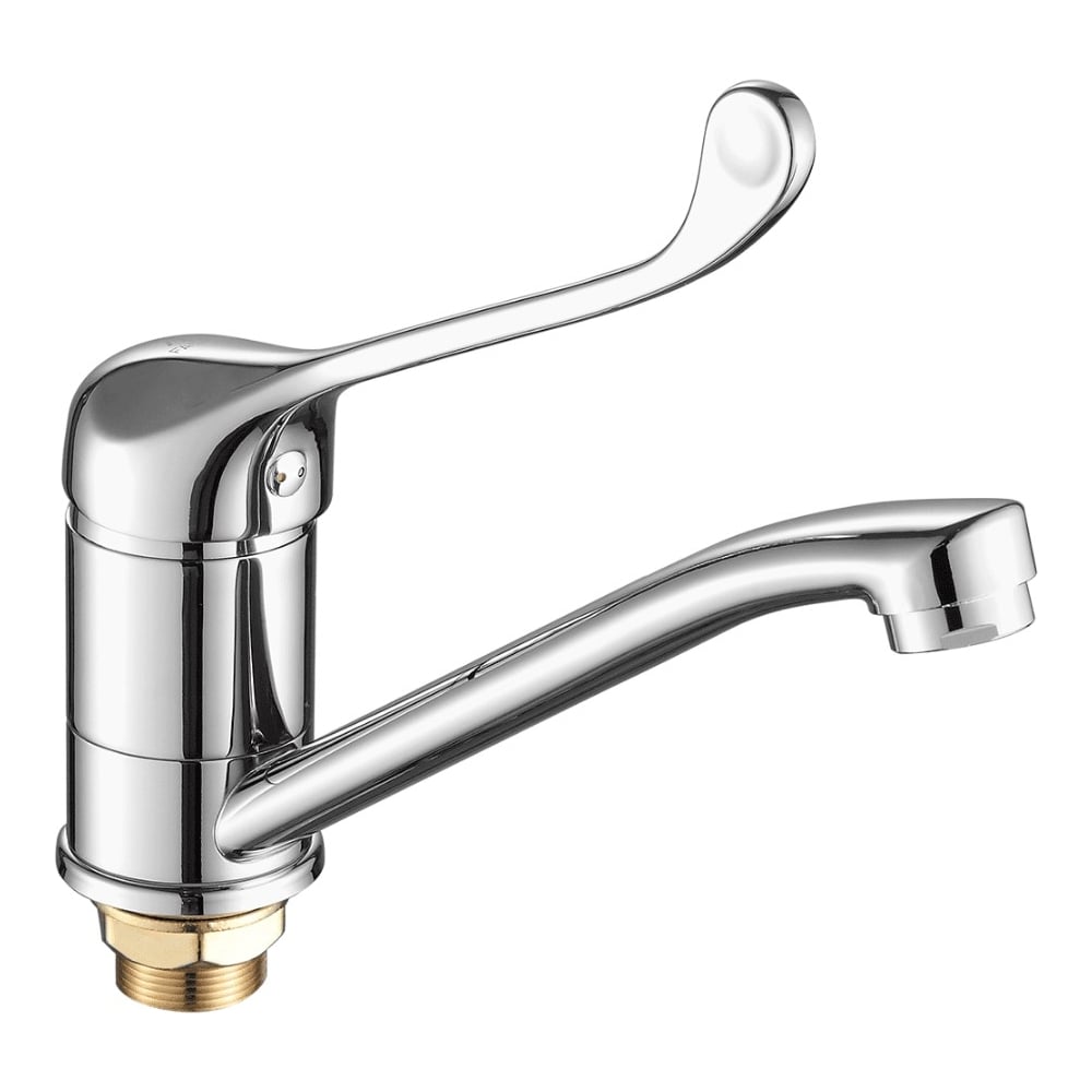 Смеситель для кухни FASHUN хром, ф40, гайка, хирургический, латунь ...