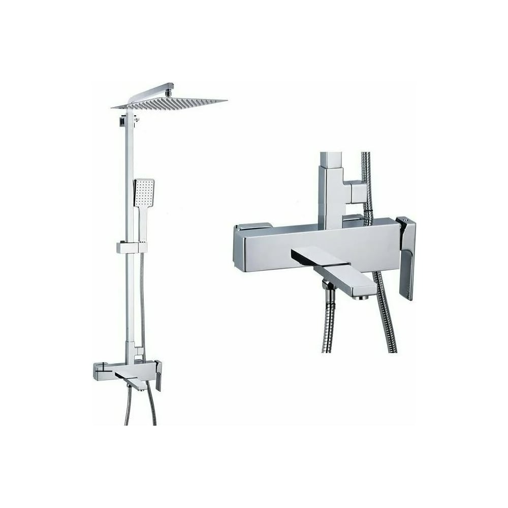 Душевая система Gappo 35к G2418-1 лейка "Тропический душ" квадрат 300х300 хром 549381 - выгодная ...