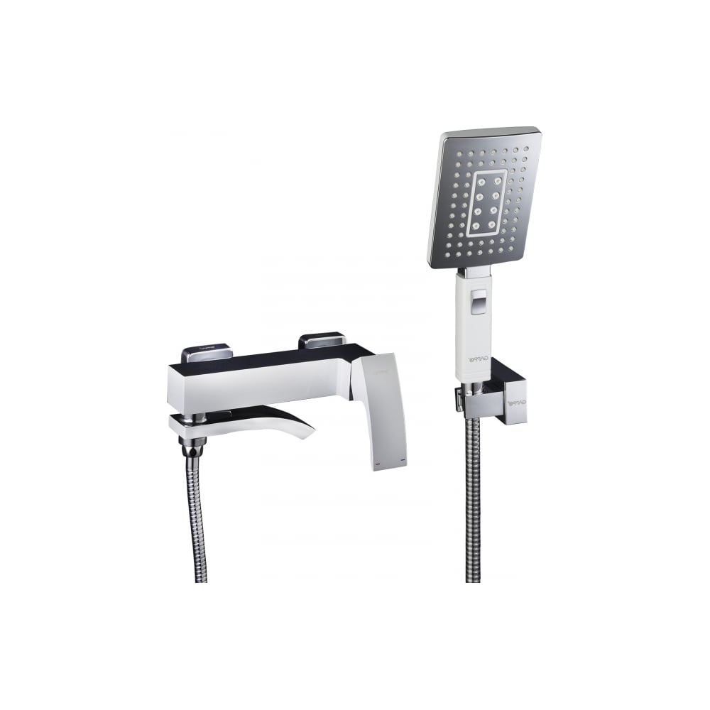 Смеситель для ванны Gappo 35к G3207-8 белый, хром 537387 - выгодная цена, отзывы, характеристики ...