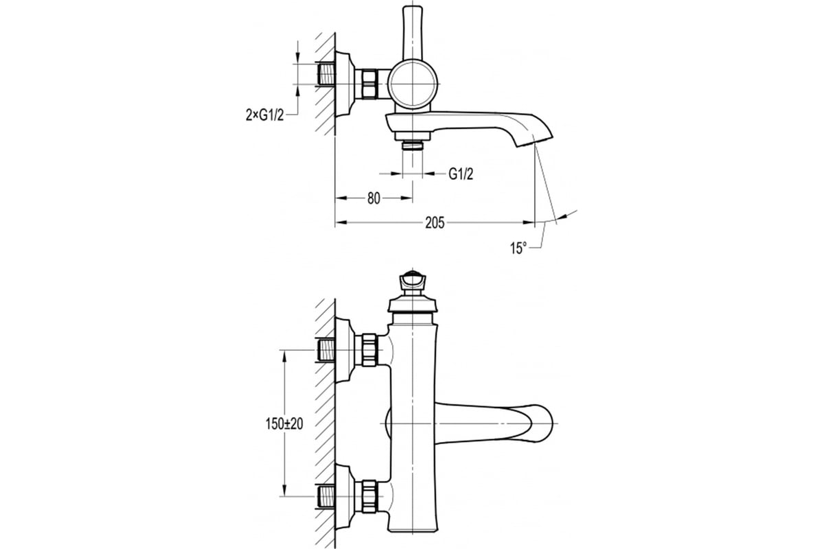 Смеситель для ванны Swedbe Terracotta ART 2510, EAN 7350078202565 ...