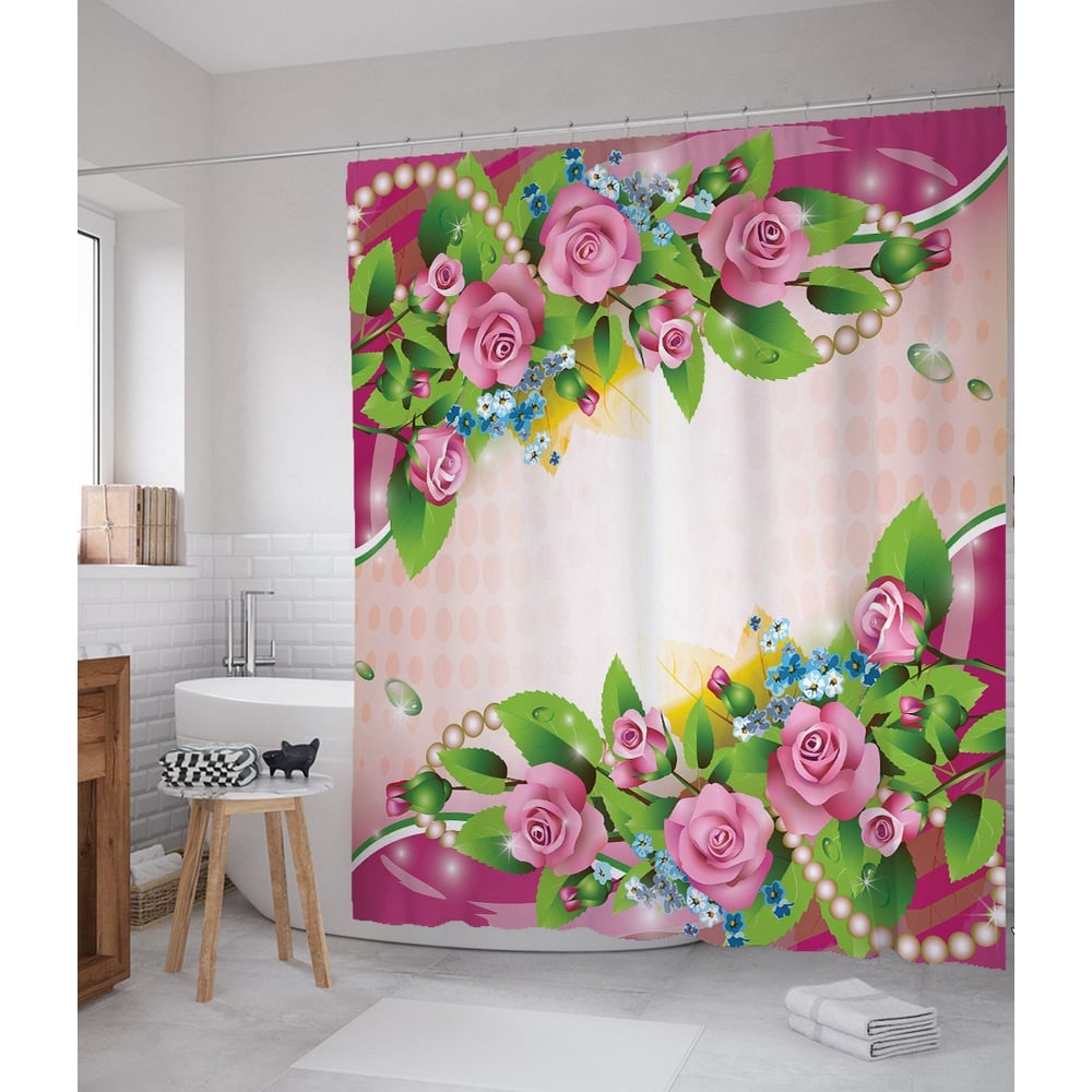 Штора для ванной JoyArty sc_4442 - выгодная цена, отзывы, характеристики, фото - купить в Москве ...