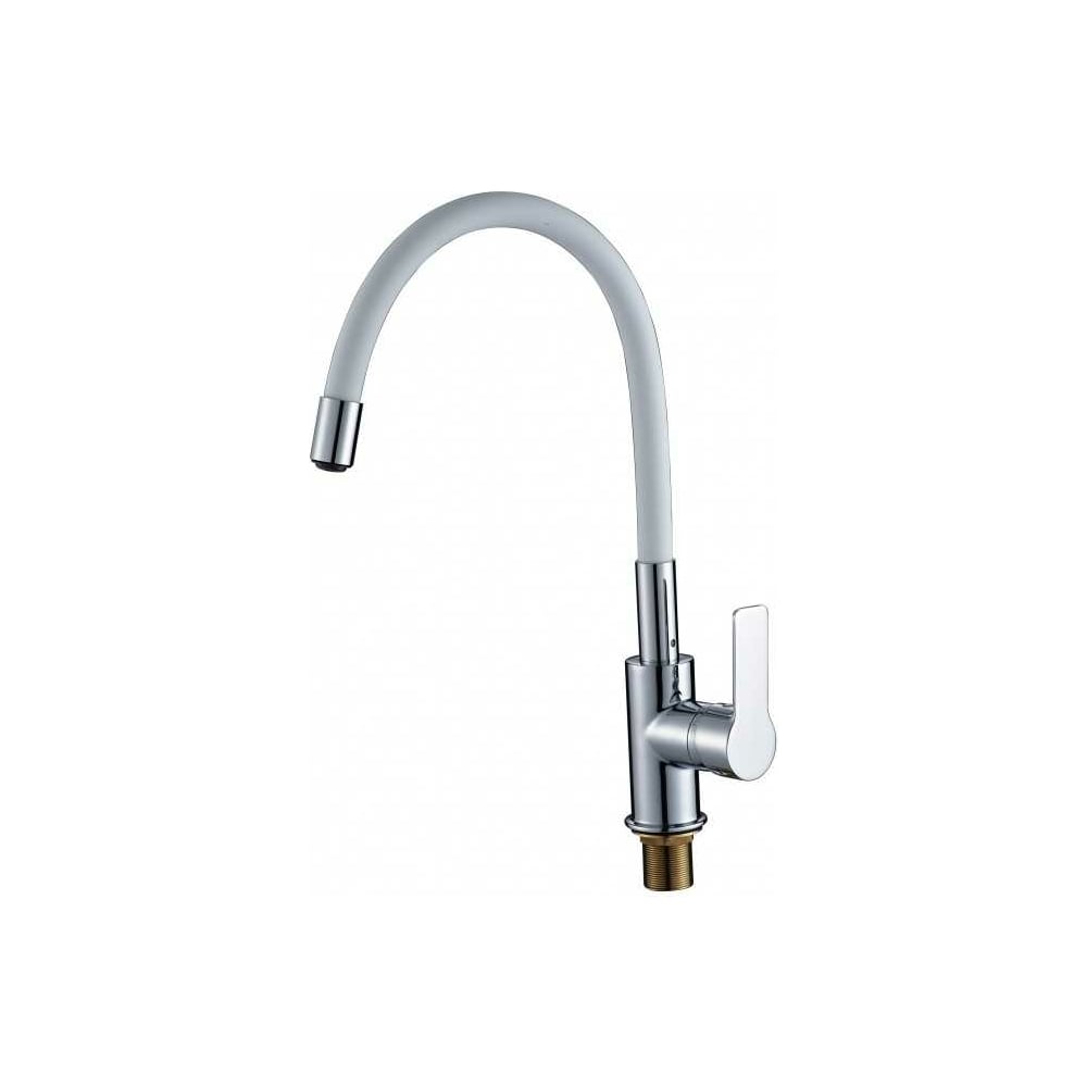 Смеситель для кухни ZOLLEN RHEIN гибкий излив, белый RH77812831 453440 ...