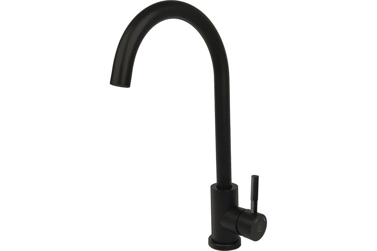 Смеситель для кухни ARGO SOLID чёрный, d-35, нерж. сталь 43326 - выгодная цена, отзывы ...