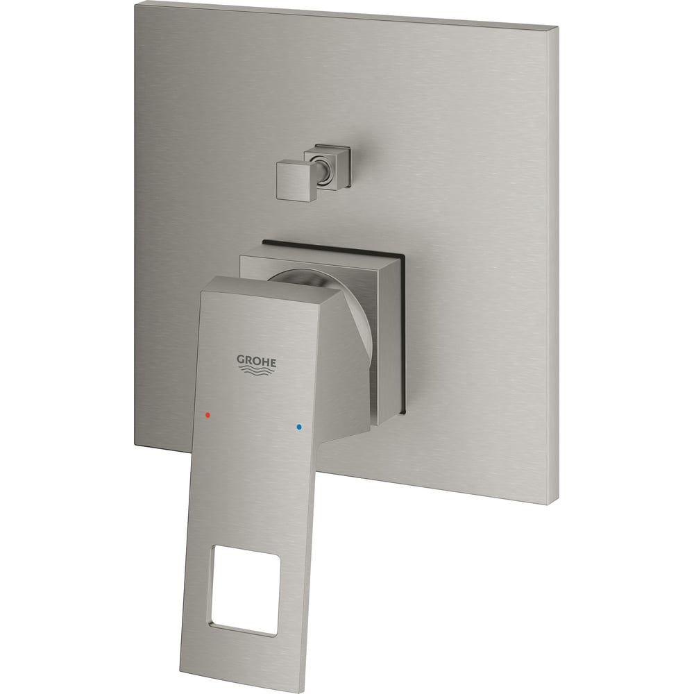 Смеситель для ванны GROHE Eurocube квдрат супер сталь 35600 24062DC0 ...