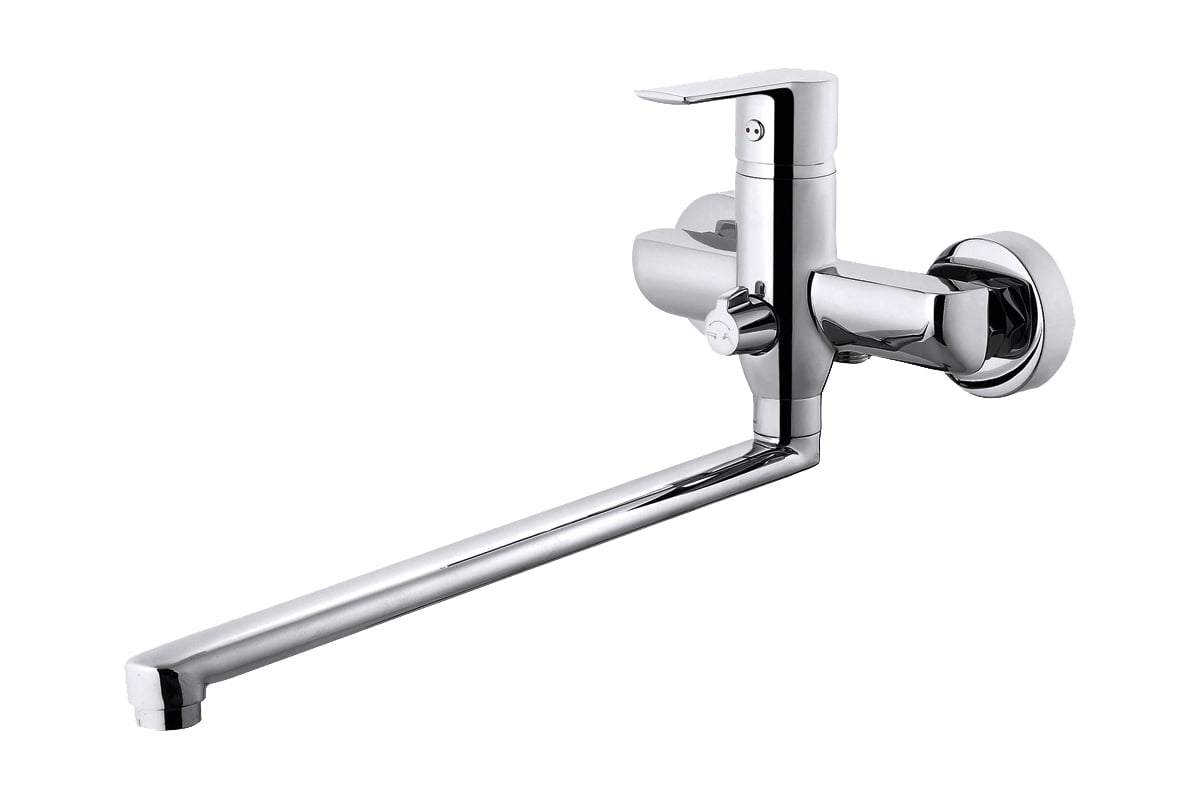 Смеситель для ванны и умывальника ARGO OLIMP NEW d-35, керамбукса, L-обр. излив 325 мм, 43309 ...