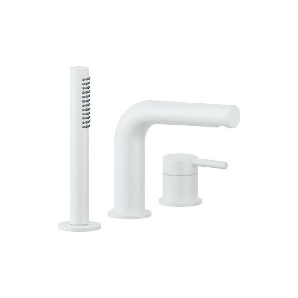 Смеситель на борт ванны Excellent Pi белый матовый AREX.1233WH ...