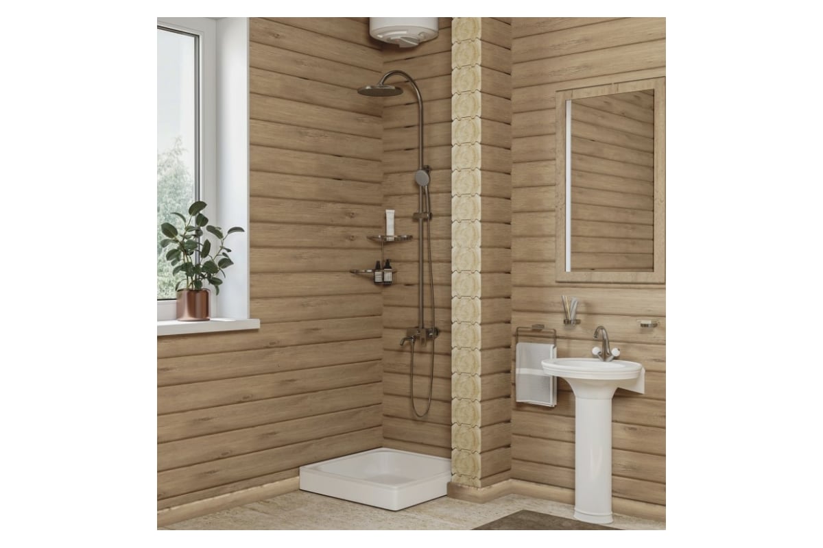 Поддон MIXLINE квадрат 0,9x0,9x0,15 стальной d 50 501519 - выгодная ...